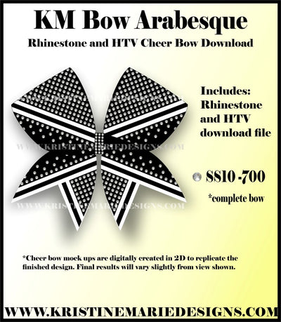 cheer bow template mat