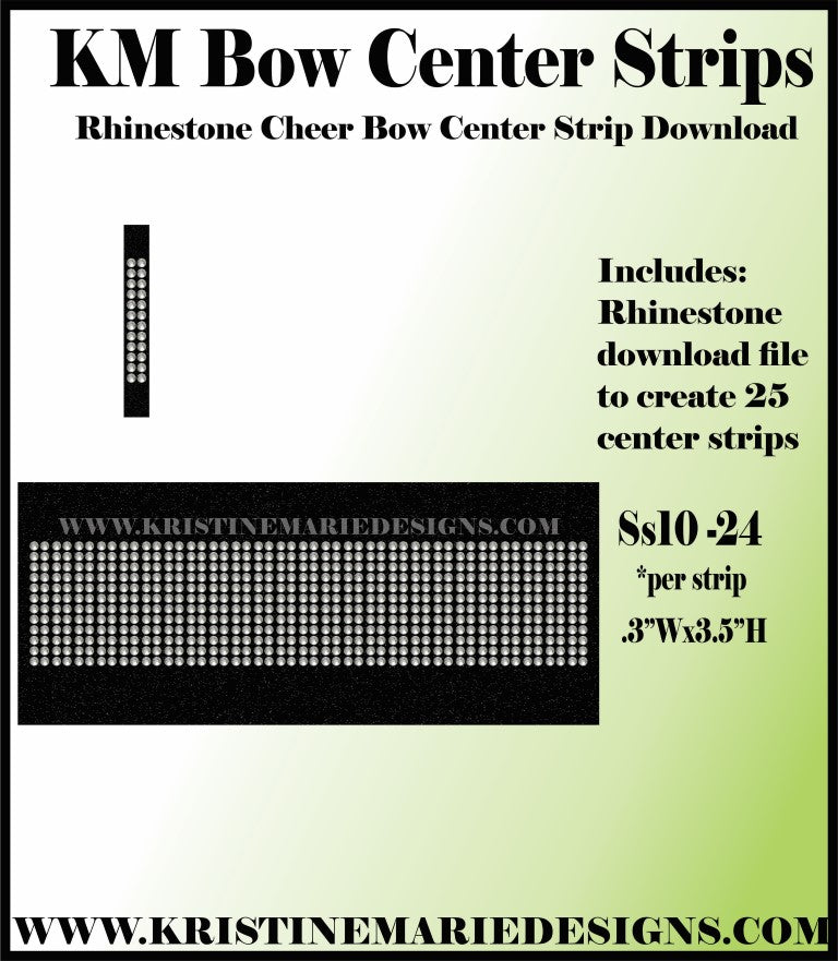 KM Bow Center Strips – Kristine Marie Designs