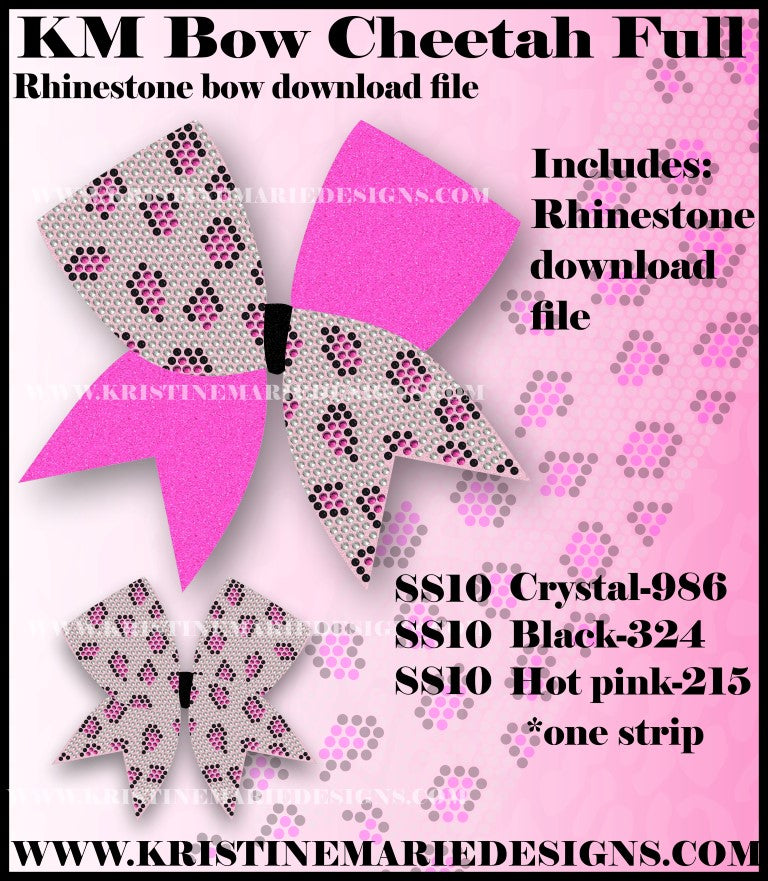KM Bow Cheetah Full – Kristine Marie Designs