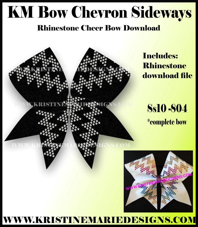 KM Bow Chevron Sideways – Kristine Marie Designs