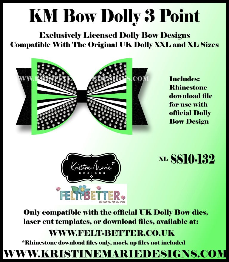 KM Bow Dolly 3 Point – Kristine Marie Designs