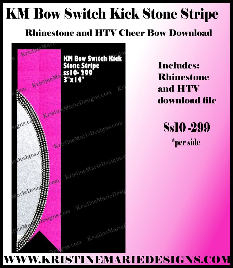 KM Bow Switch Kick Stone Stripe – Kristine Marie Designs