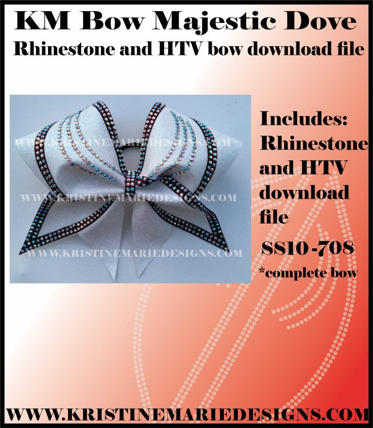 KM Bow Majestic Dove – Kristine Marie Designs