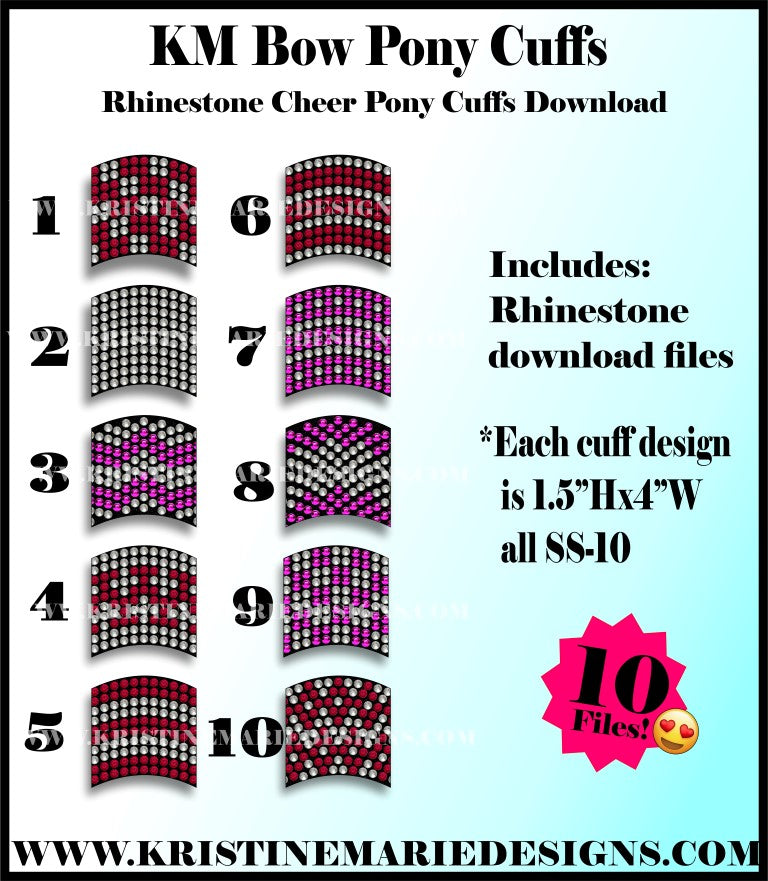 KM Bow Pony Cuffs – Kristine Marie Designs
