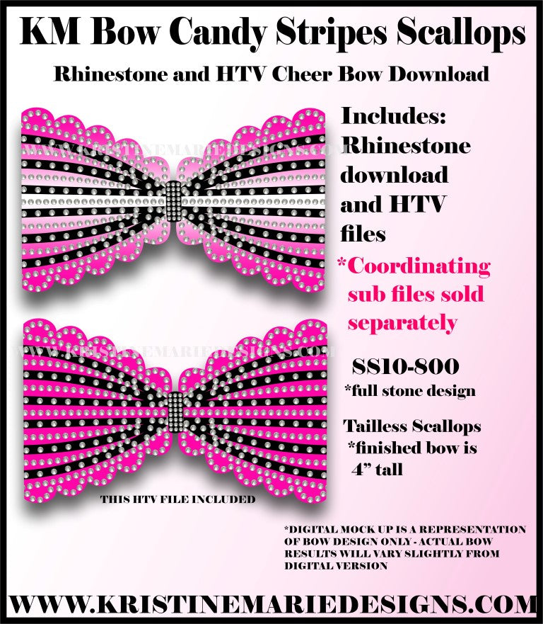 cheer bow template mat