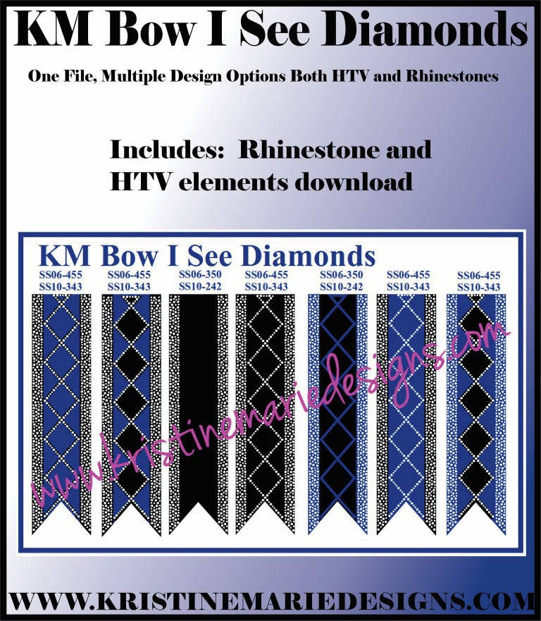 KM Bow I See Diamonds – Kristine Marie Designs