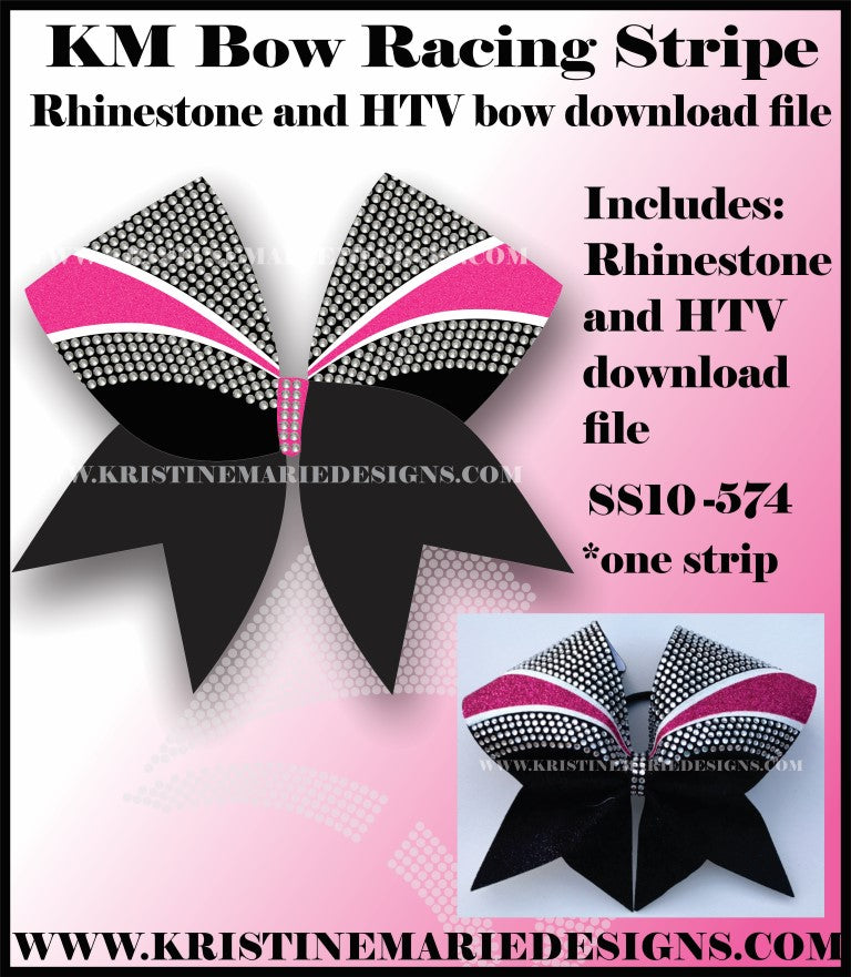 KM Bow Racing Stripe – Kristine Marie Designs